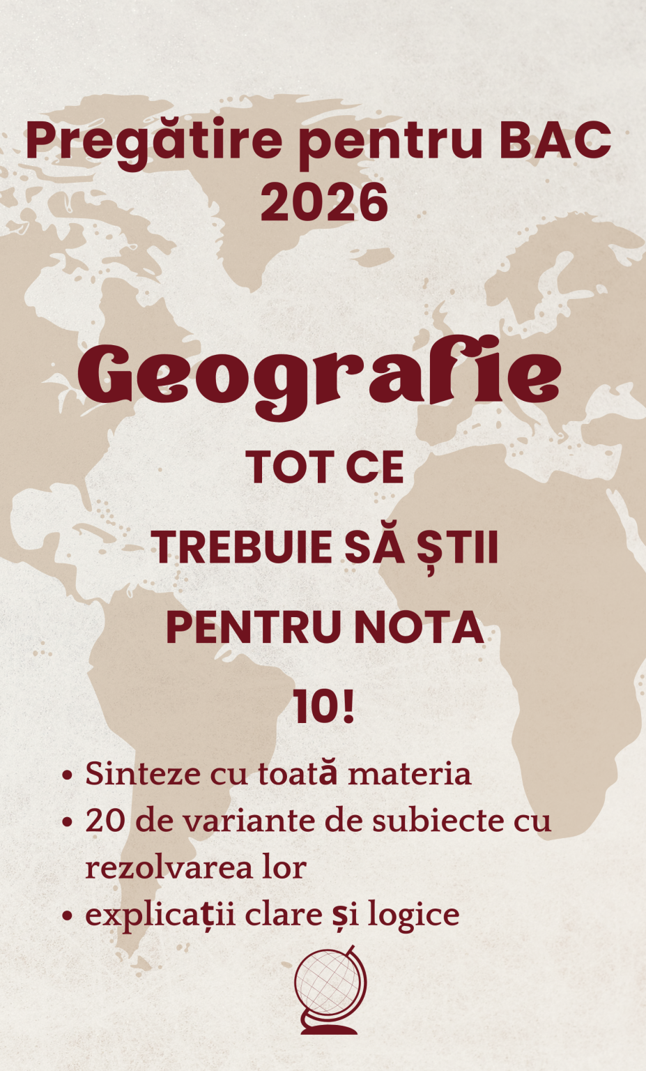 Ghid Complet Pregătire Geografie BAC 2026